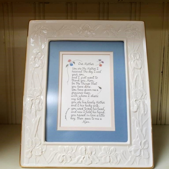 Lenox | Wall Decor | Lenox China Picture Frame Iris 8 X Gold Edge ...